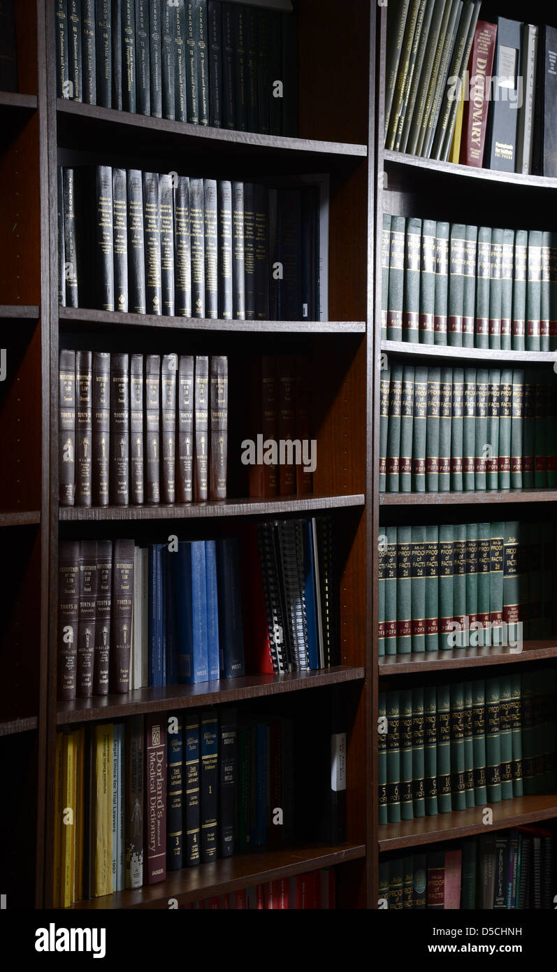 Law Library Bookcase Stock Photo - Alamy