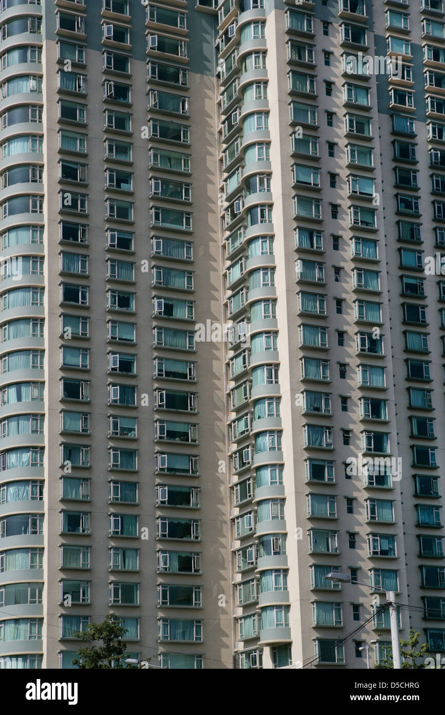 High rise apartment blocks in Macau Stock Photo - Alamy