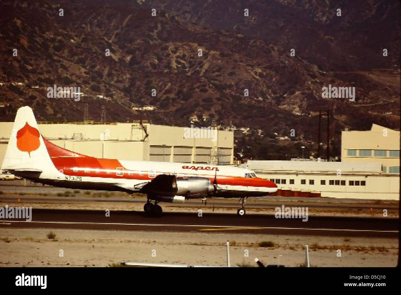 Convair Convair 580 converted from a CV-340 N73120 Stock Photo - Alamy