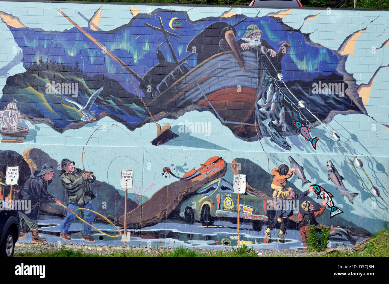 Mural on building hi-res stock photography and images - Alamy
