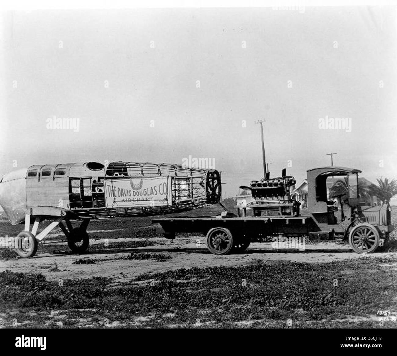 The Ryan 00225, a 1925 aircraft, is part of the early stages of ...