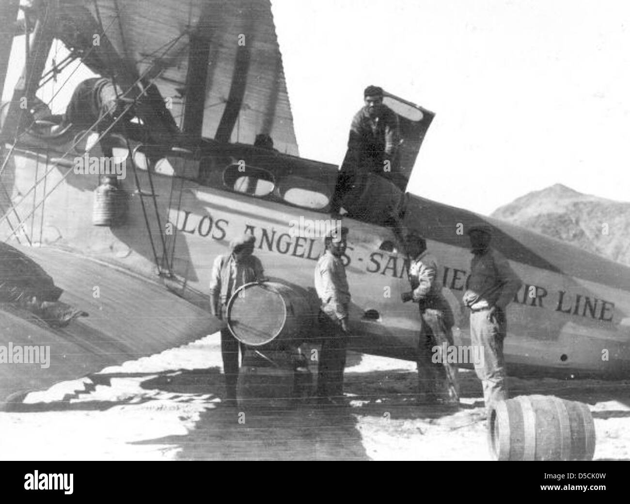 The 1926 Ryan aircraft featured in this image represents advancements ...