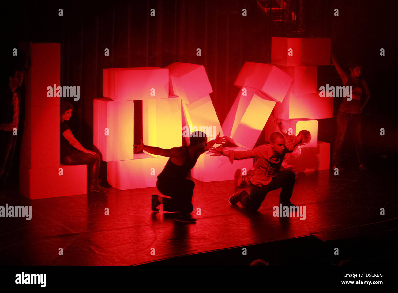Urban Dance Crew Fanatix at the premiere of rock variete show 'Forever ...