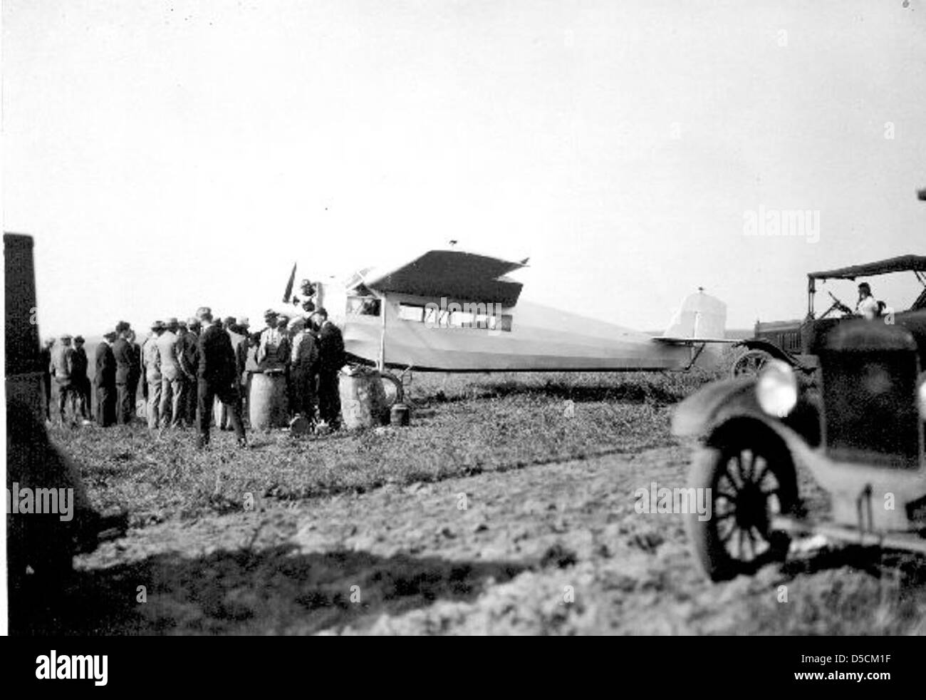 This photograph, taken in 1928, showcases the Ryan aircraft model ...