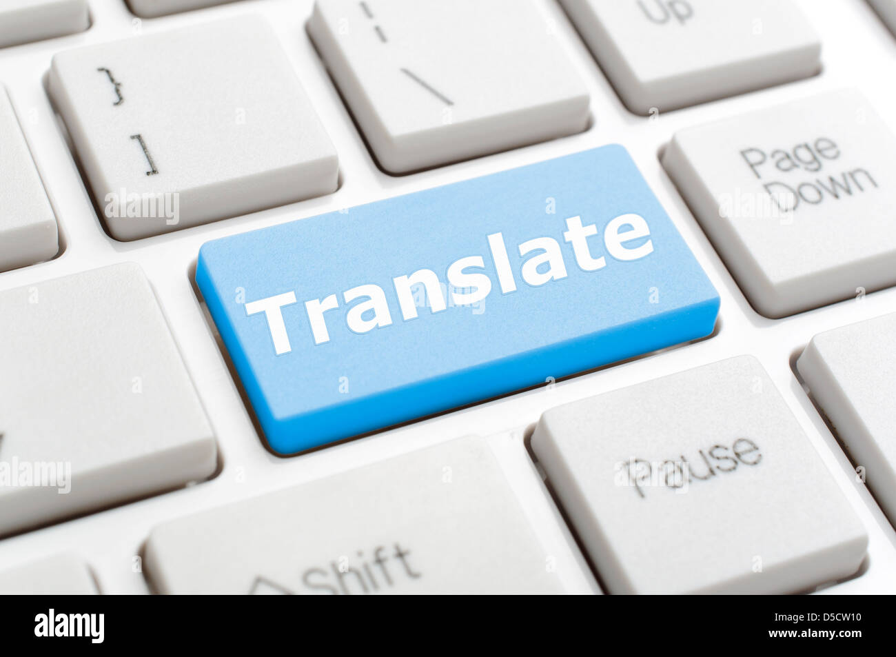 Translate on keyboard Stock Photo - Alamy