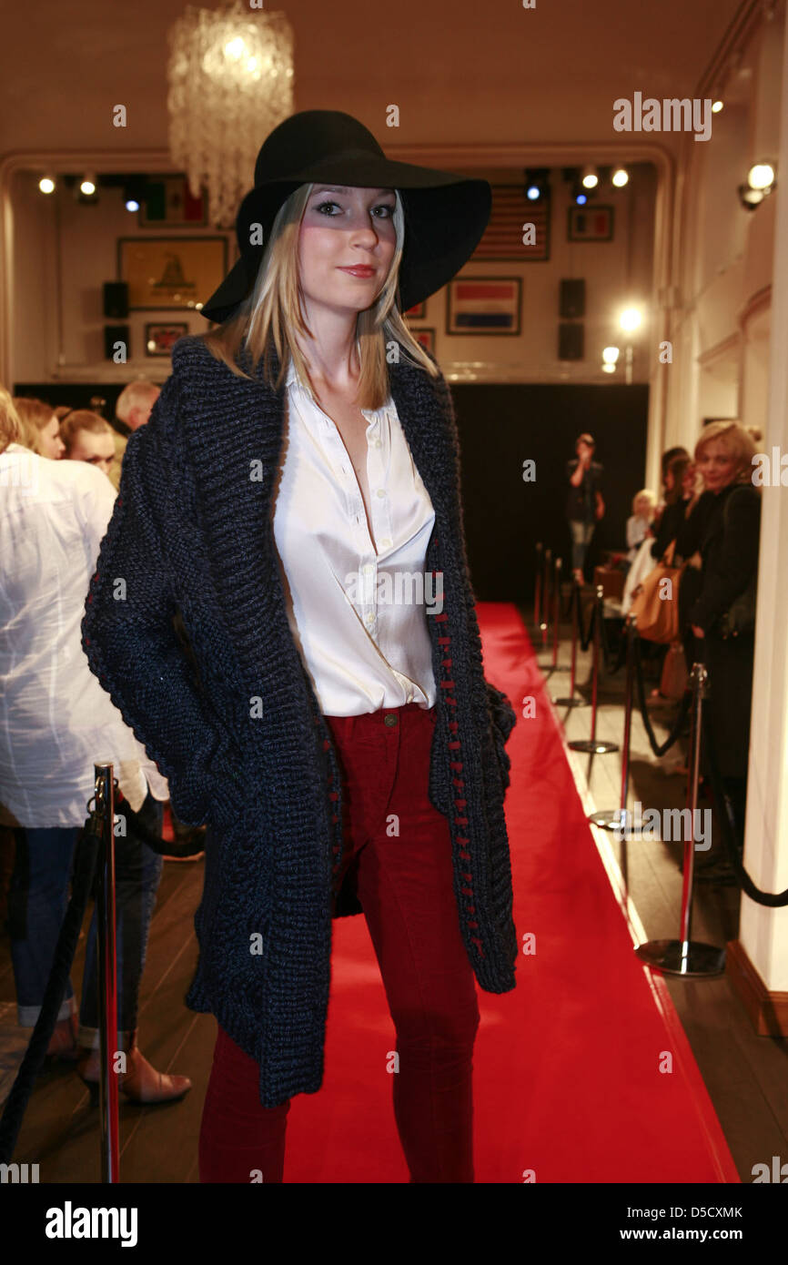 Model at Fashion's Night Out - Tommy Hilfiger store on Kurfuerstendamm ...