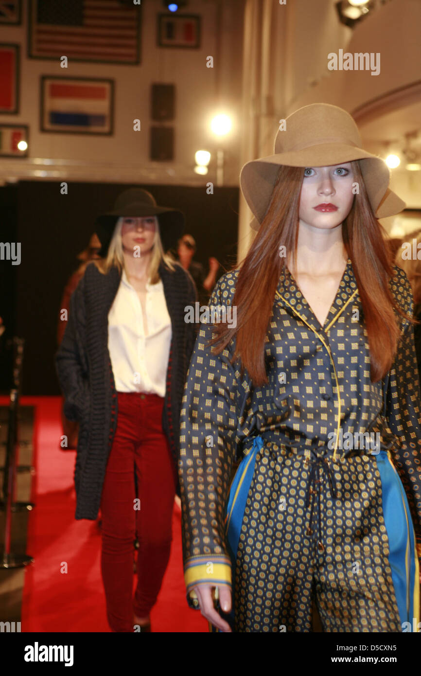 Model at Fashion's Night Out - Tommy Hilfiger store on Kurfuerstendamm ...