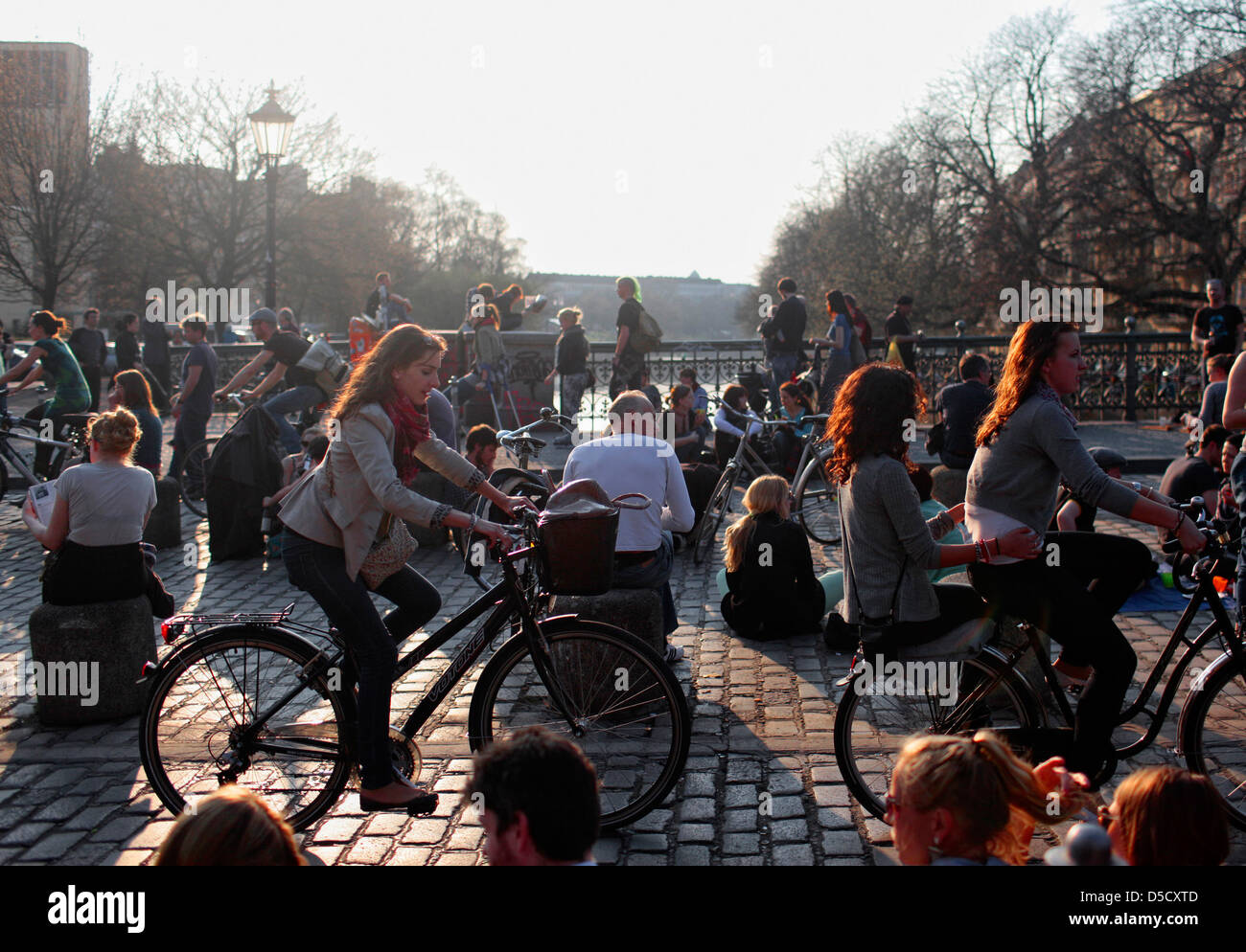 Berlin, Germany, in the spring Admiralsbruecke Stock Photo - Alamy
