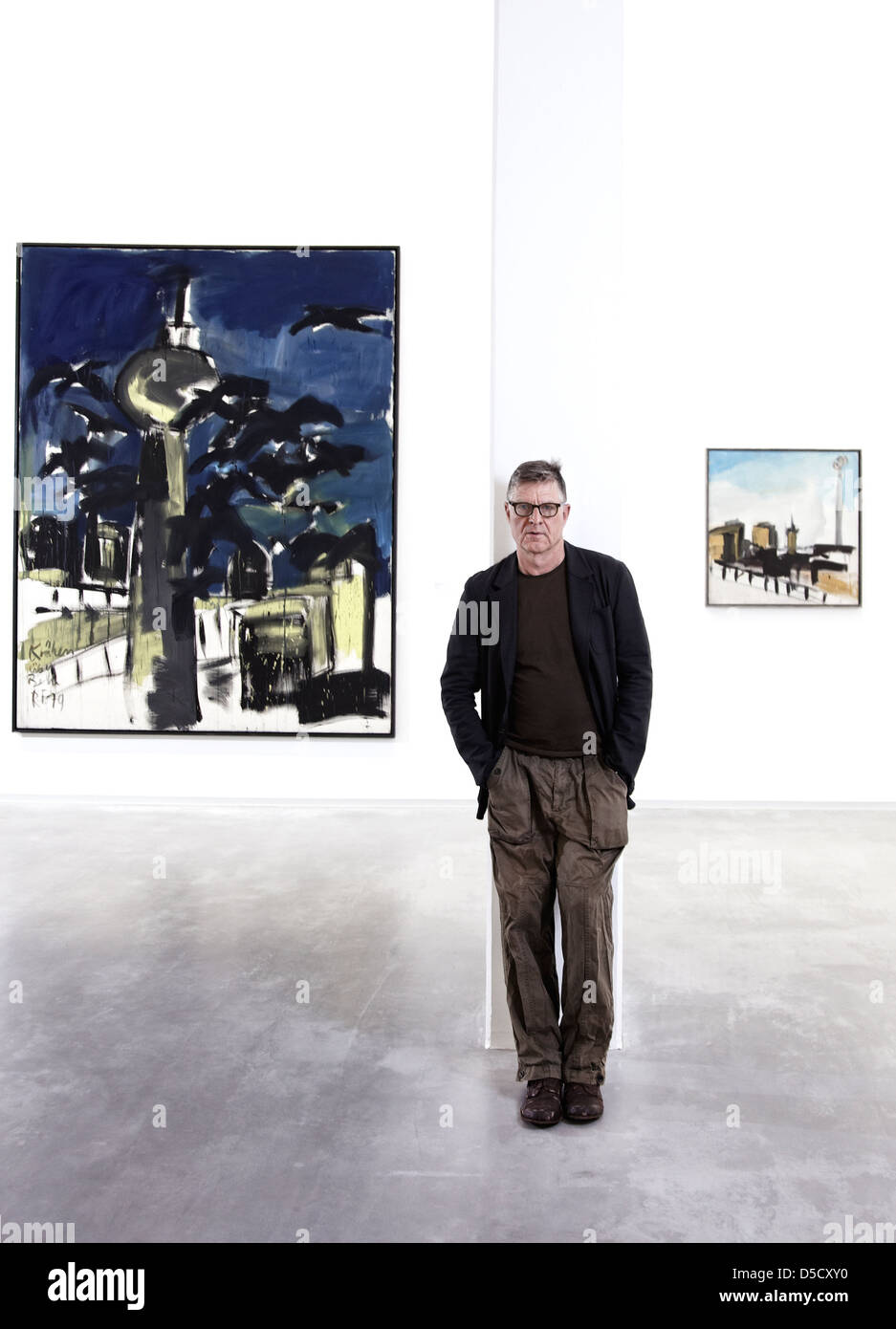 Berlin, Germany, the painter Rainer Fetting in portrait Stock Photo - Alamy