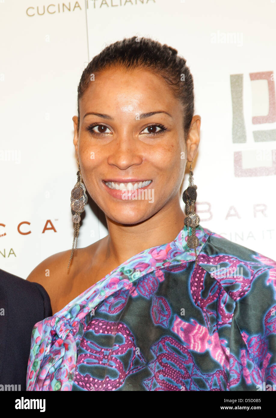 Annabelle Mandeng at opening event of restaurant 'La Baracca'. Hamburg ...