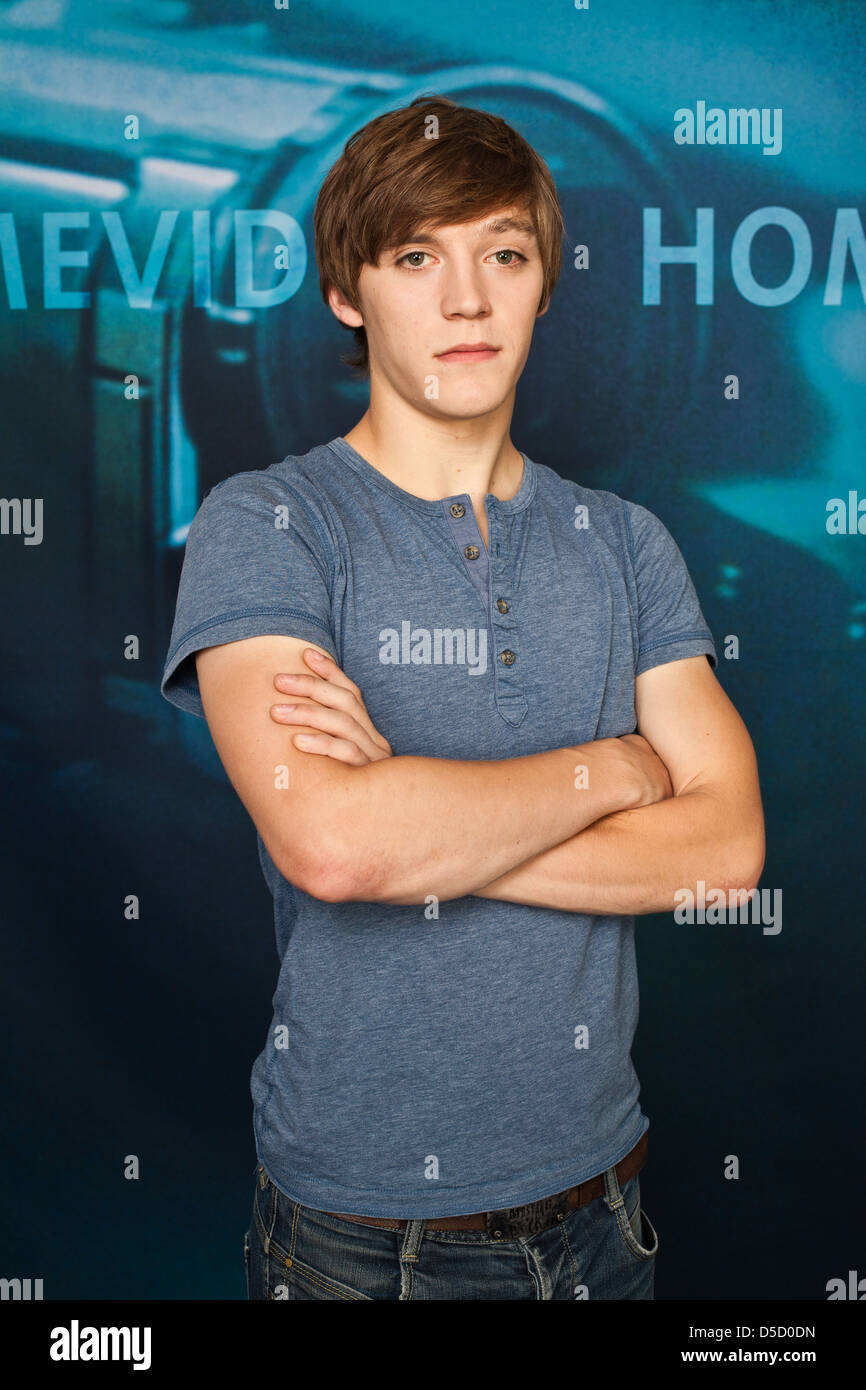 Jonas Nay at a photocall for the TV movie "Homevideo" at Atlantic Hotel ...