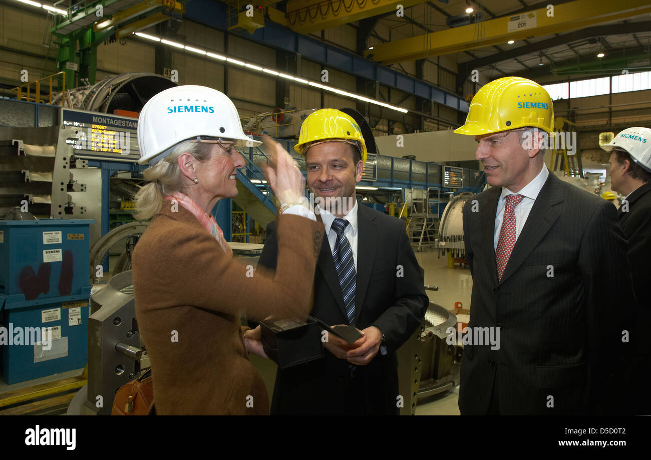 Berlin, Germany, the press tour of the Berlin gas turbine plant of ...