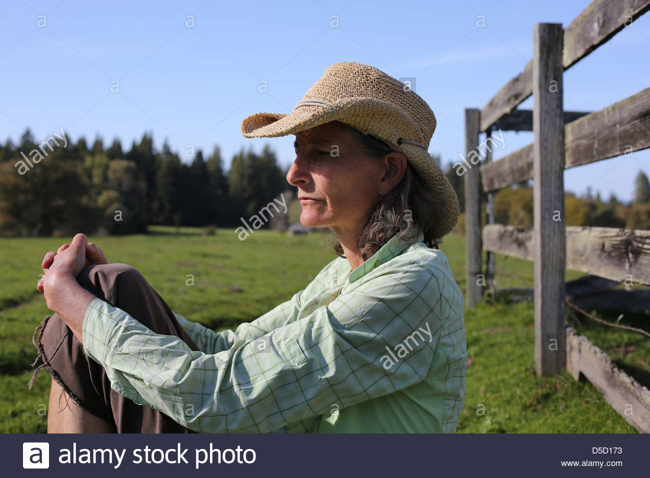 Cowgirl On Ranch Stock Photos & Cowgirl On Ranch Stock Images - Alamy