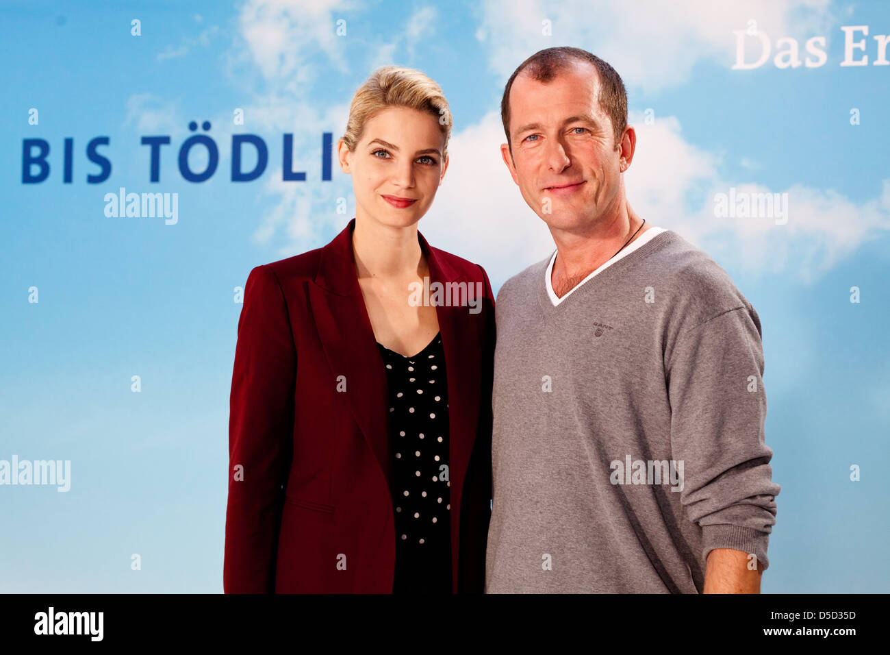 Rike Schmid and Martin Lindow at the photocall for the new ARD serial ...