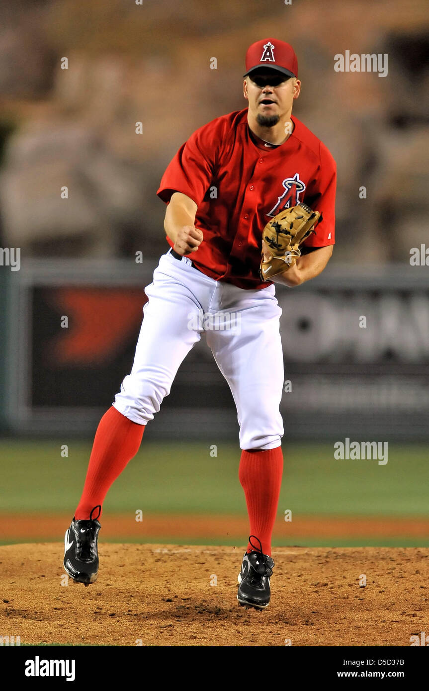 Anaheim, California, USA. 28th March 2013. Los Angeles Angels starting ...