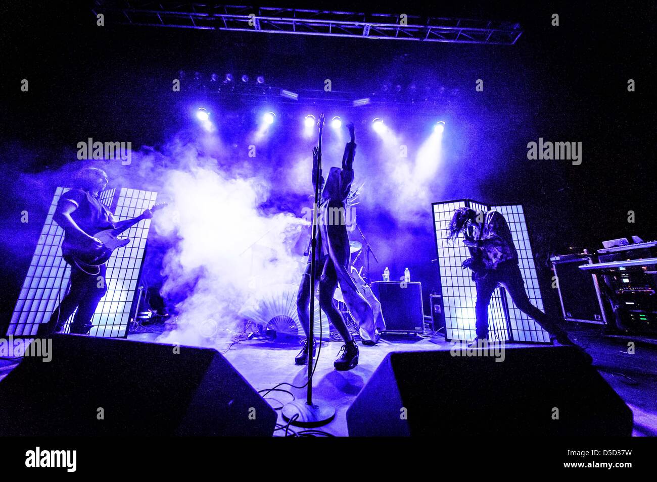 Toronto, Canada. 28th March 2013. IOANNA GIKA, vocalist of the band 'IO ...