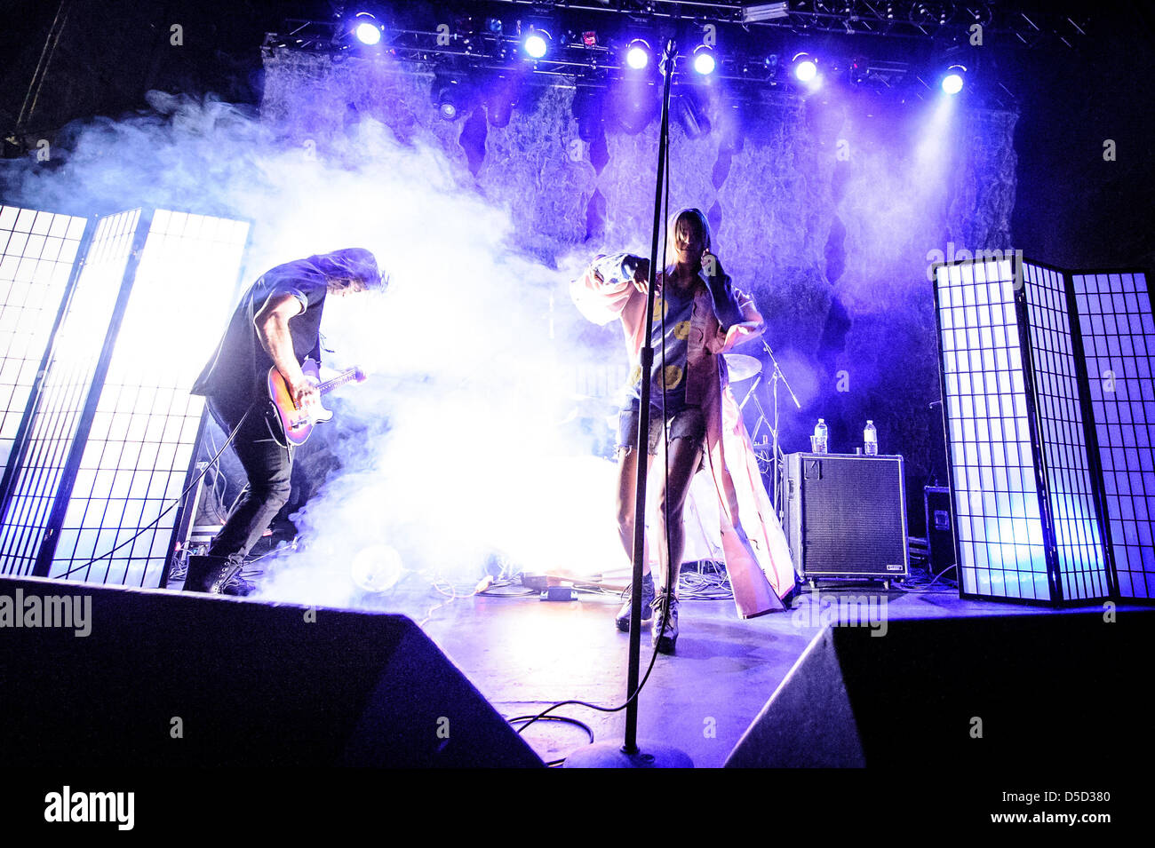 Toronto, Canada. 28th March 2013. IOANNA GIKA, vocalist of the band 'IO ...