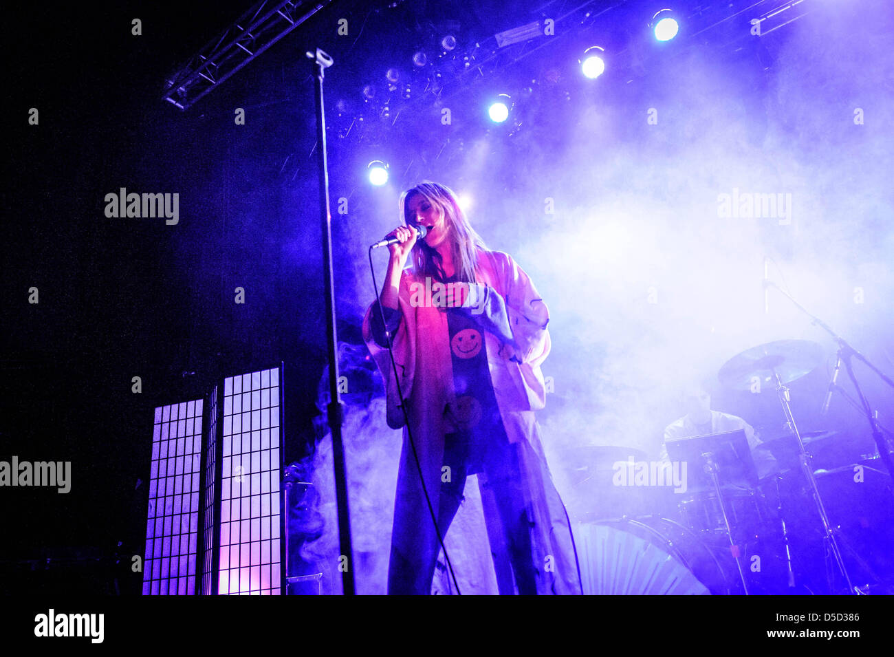 Toronto, Canada. 28th March 2013. IOANNA GIKA, vocalist of the band 'IO ...