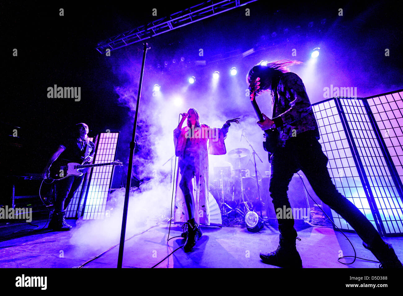 Toronto, Canada. 28th March 2013. IOANNA GIKA, vocalist of the band 'IO ...