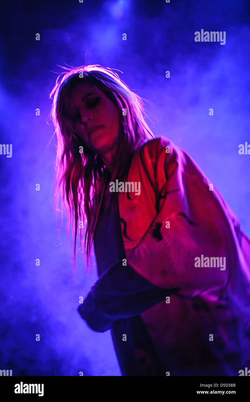 Toronto, Canada. 28th March 2013. IOANNA GIKA, vocalist of the band 'IO ...