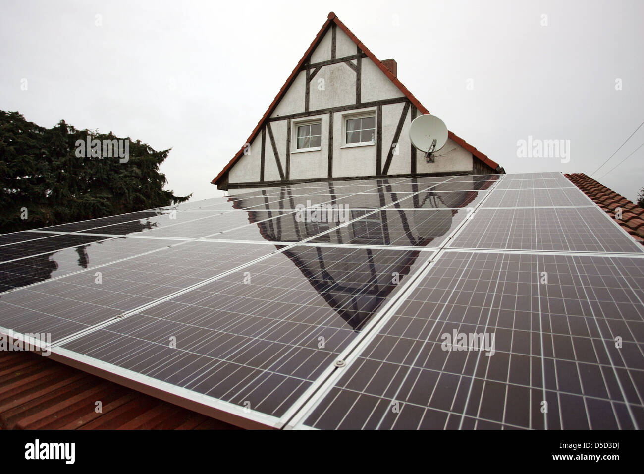 Photovoltaic system on a family house hi-res stock photography and ...