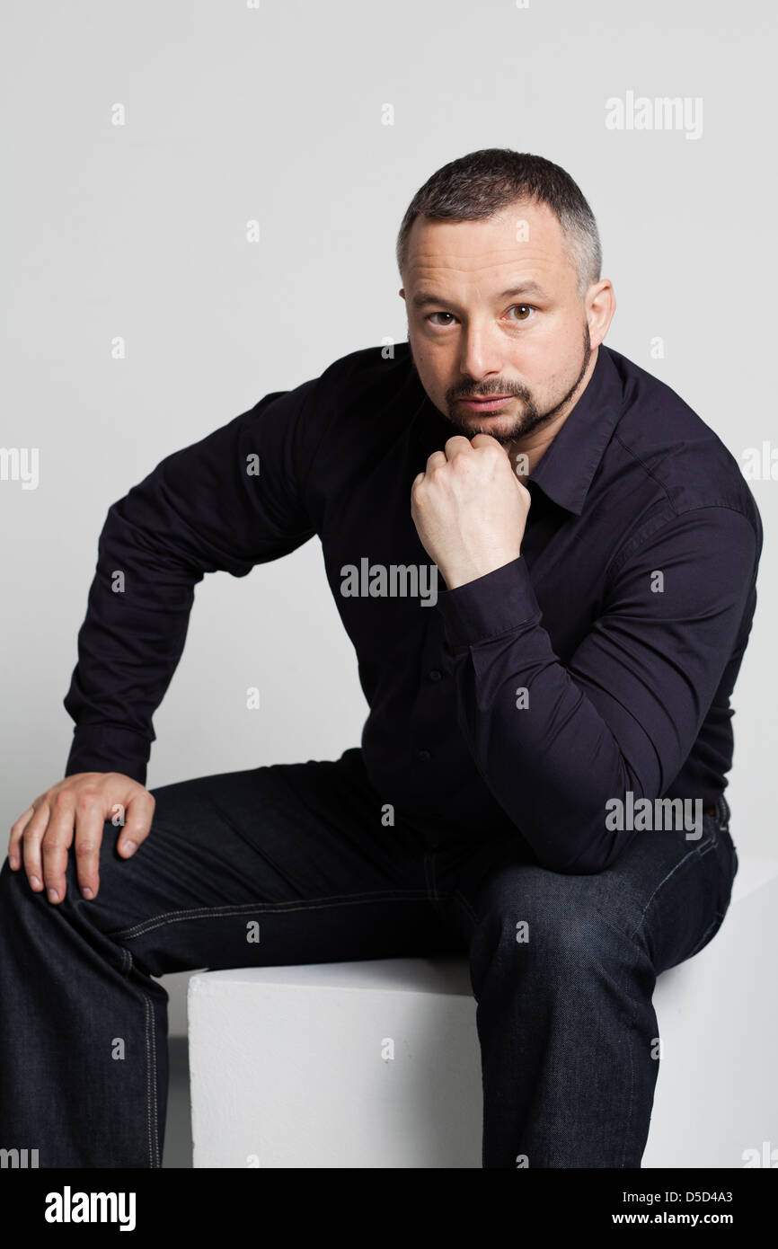 Roman Leitner Shamov at a photocall ARD TV series 'Sechs auf einen ...