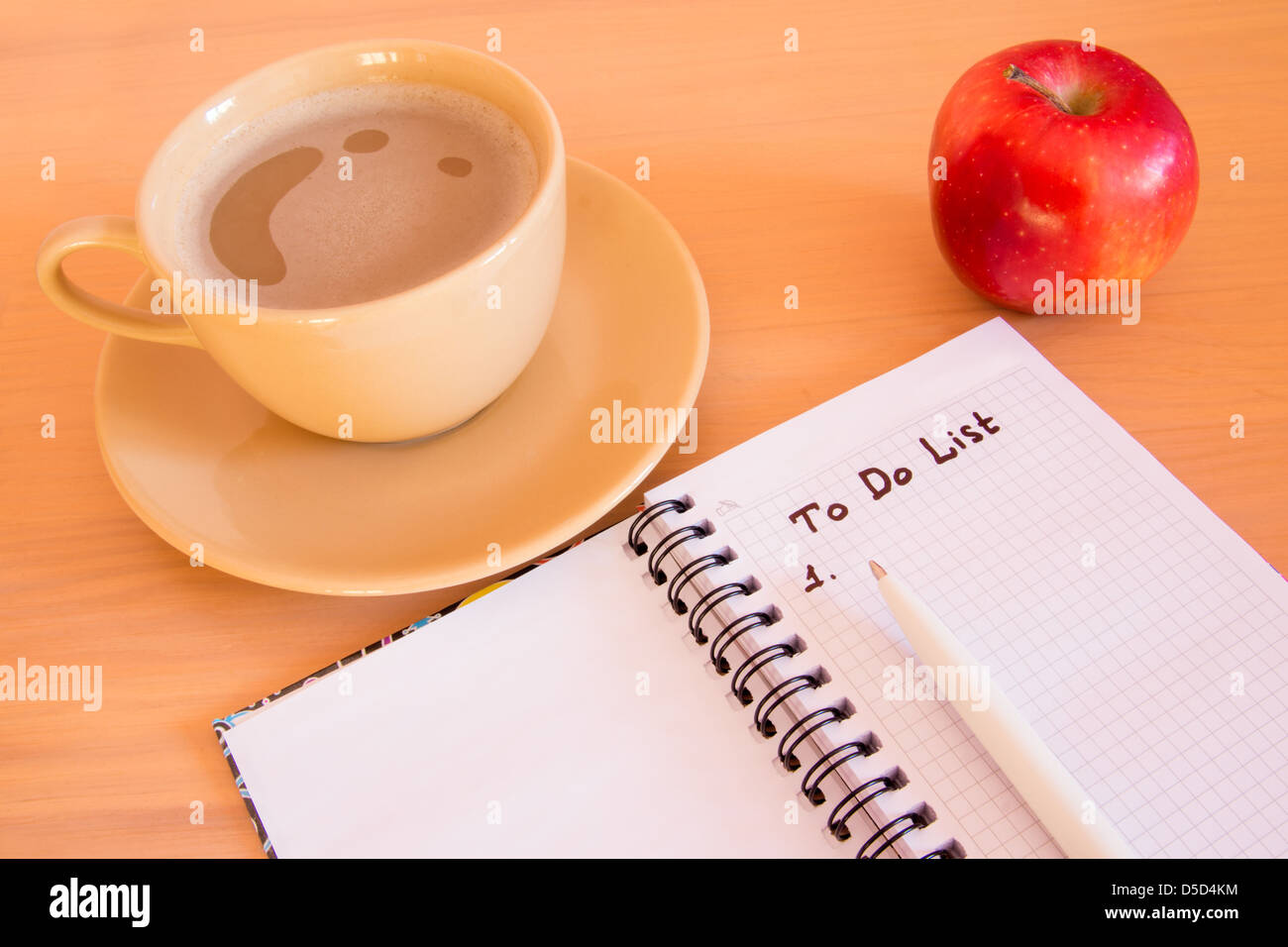 To Do List in notebook Stock Photo - Alamy