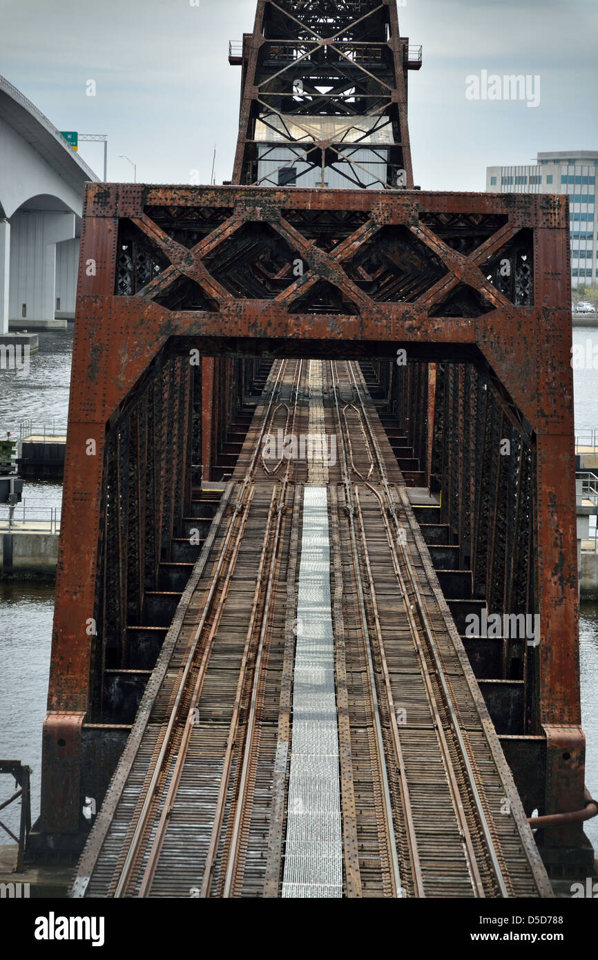Train over trestle hi-res stock photography and images - Alamy