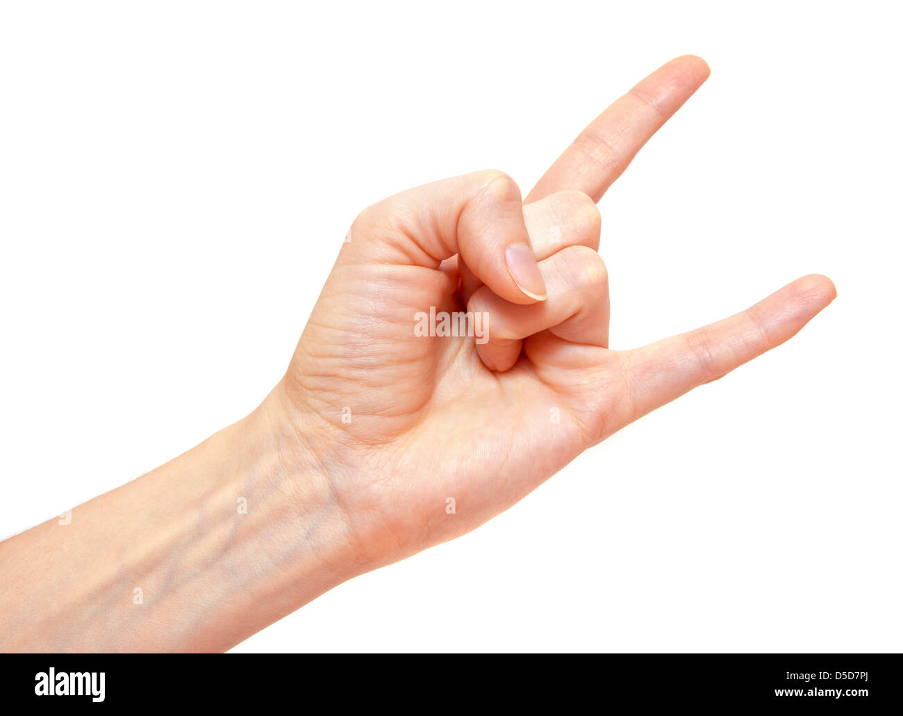 Hand sign horns hi-res stock photography and images - Alamy