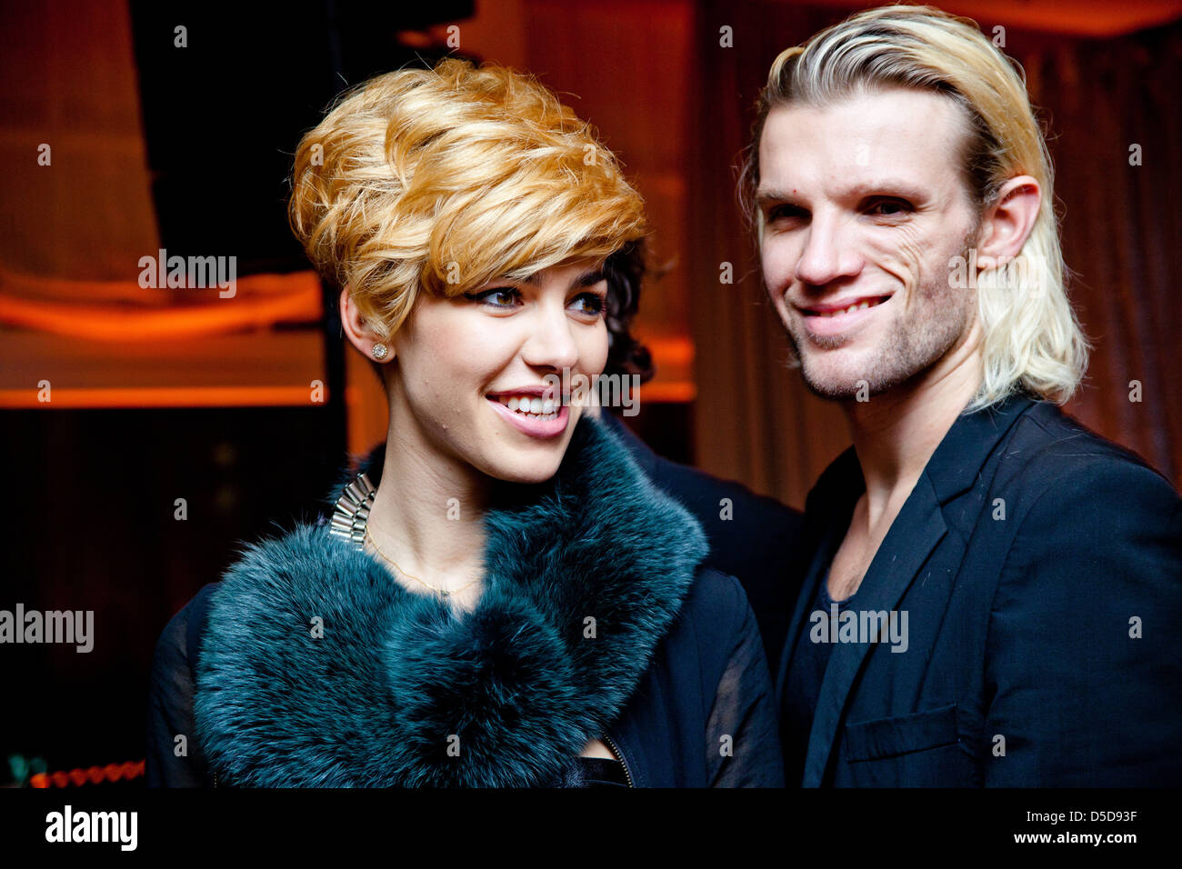 Alina Sueggeler and Andi of the band Frida Gold at Golden Night@the ...