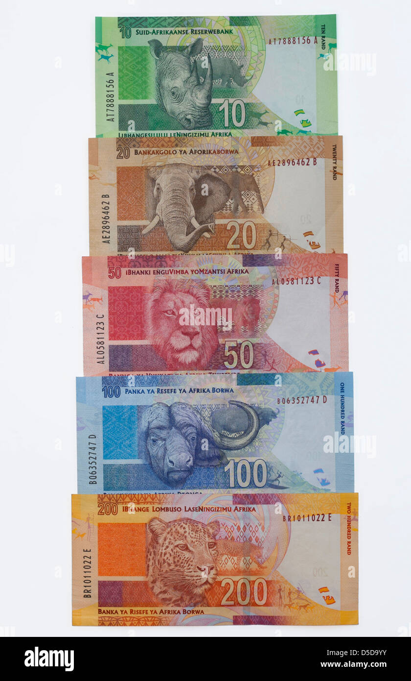 South African Banknotes - launched November 2012 showing Nelson Mandela ...