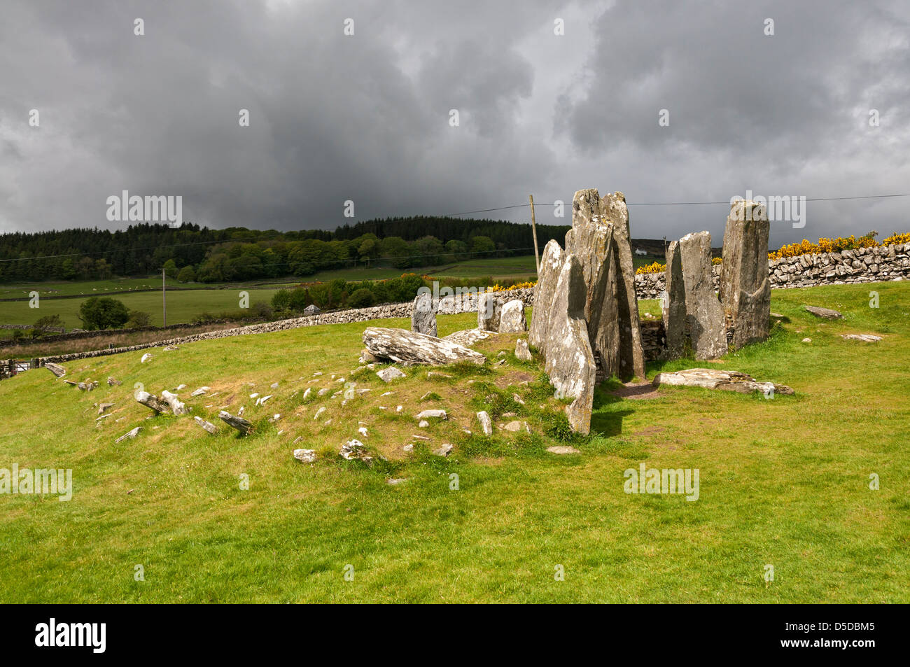 Scotland, Creetown vacinity, Cairn Holy I, Neolithic chambered burial ...