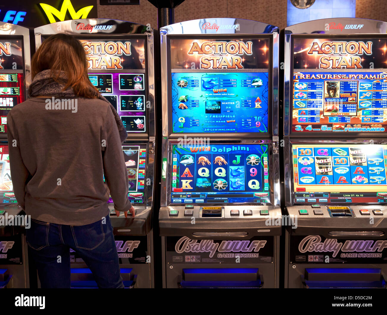 Duesseldorf, Germany, gaming devices at the show ima Stock Photo - Alamy