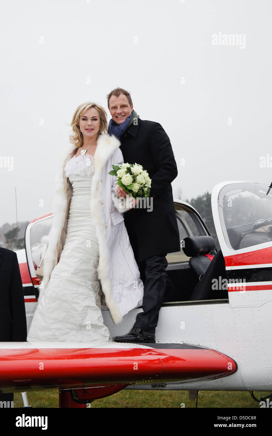 Saskia Valencia and Thorsten Nindel at a photocall for the movie „Rote ...