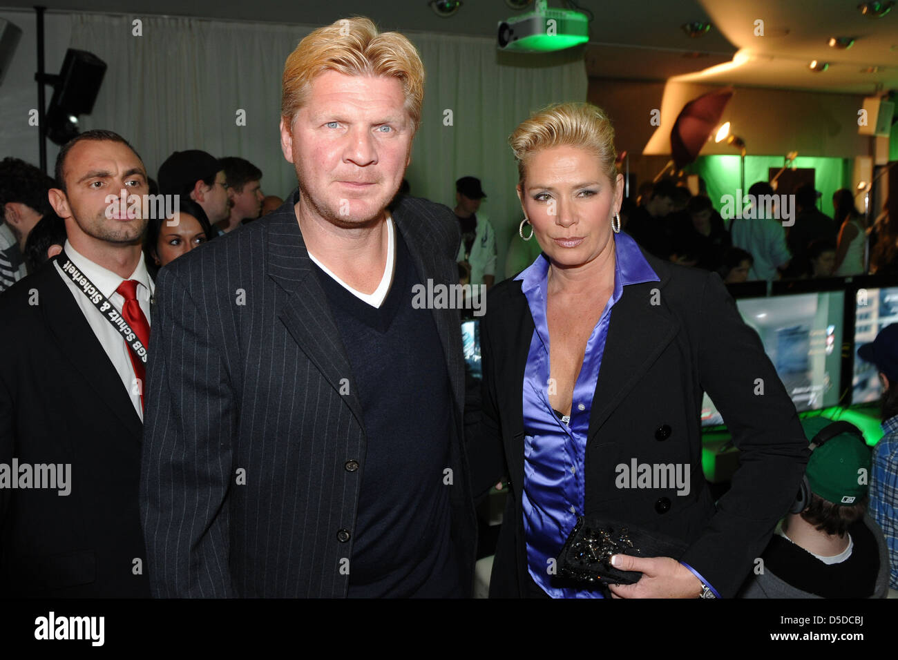 Stefan Effenberg and Claudia Effenberg at the launch of the video game ...