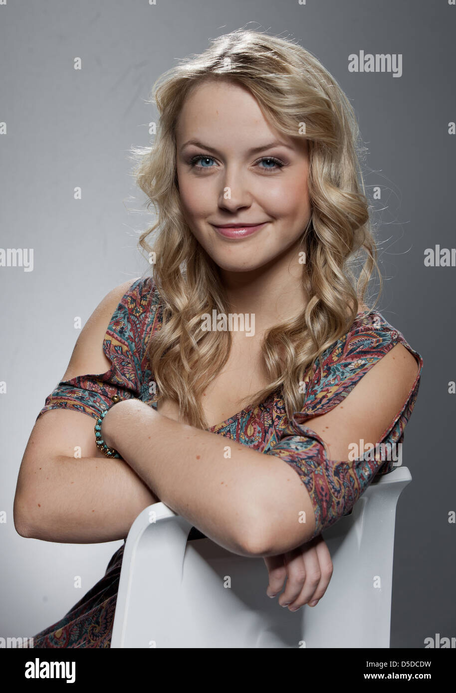 Stefanie Bock at a portrait session in celebration of the th episode of ...
