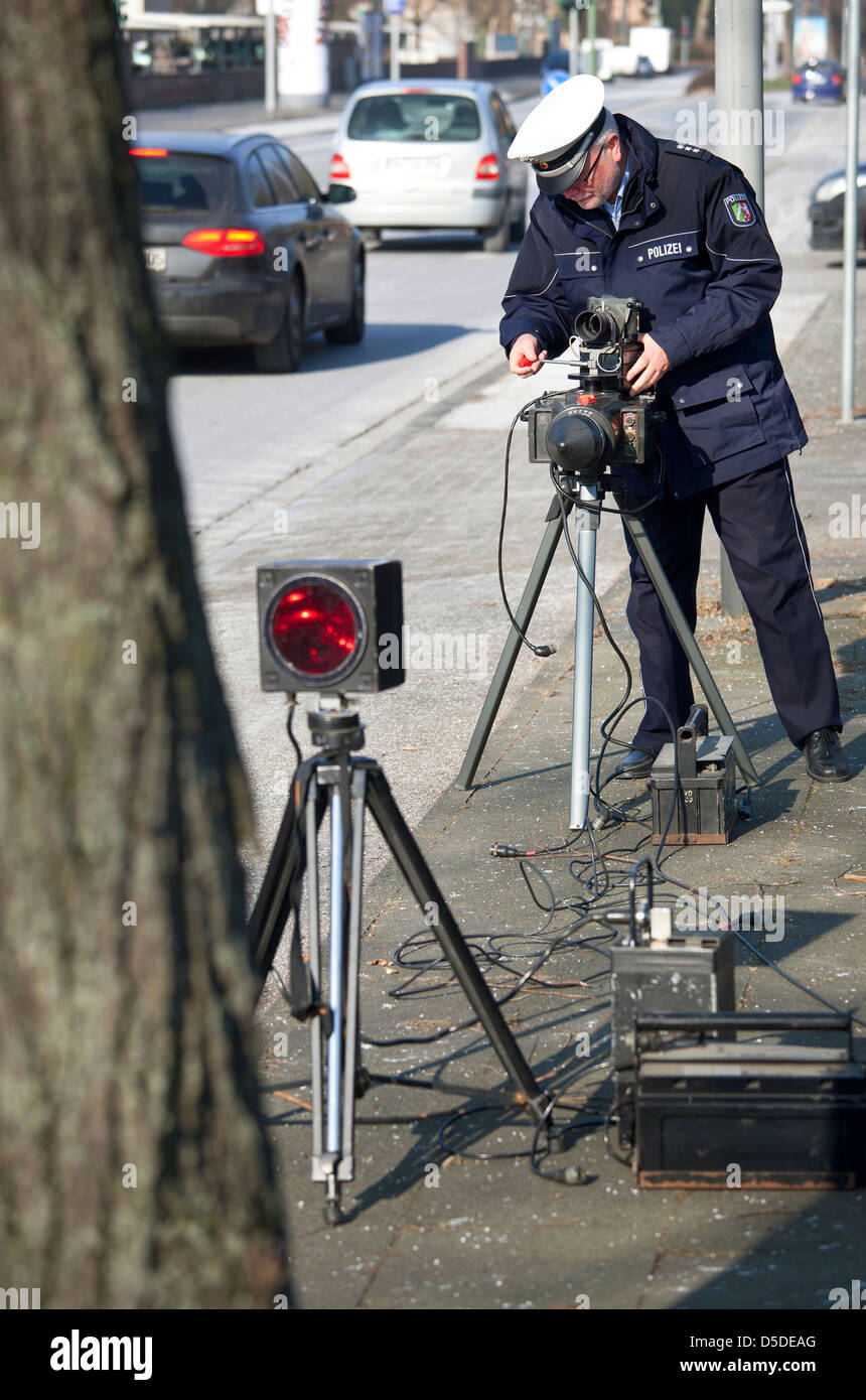 Duisburg, Germany, speed control Stock Photo - Alamy
