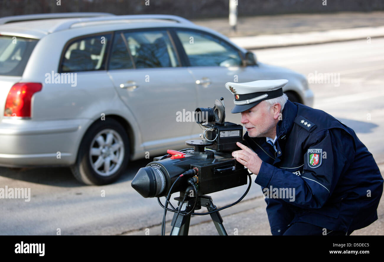 Duisburg, Germany, speed control Stock Photo - Alamy