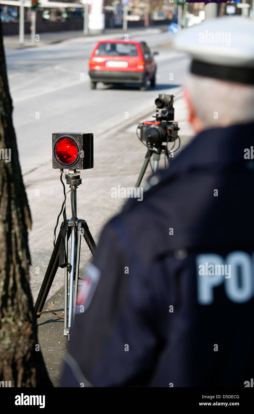 Duisburg, Germany, speed control Stock Photo - Alamy