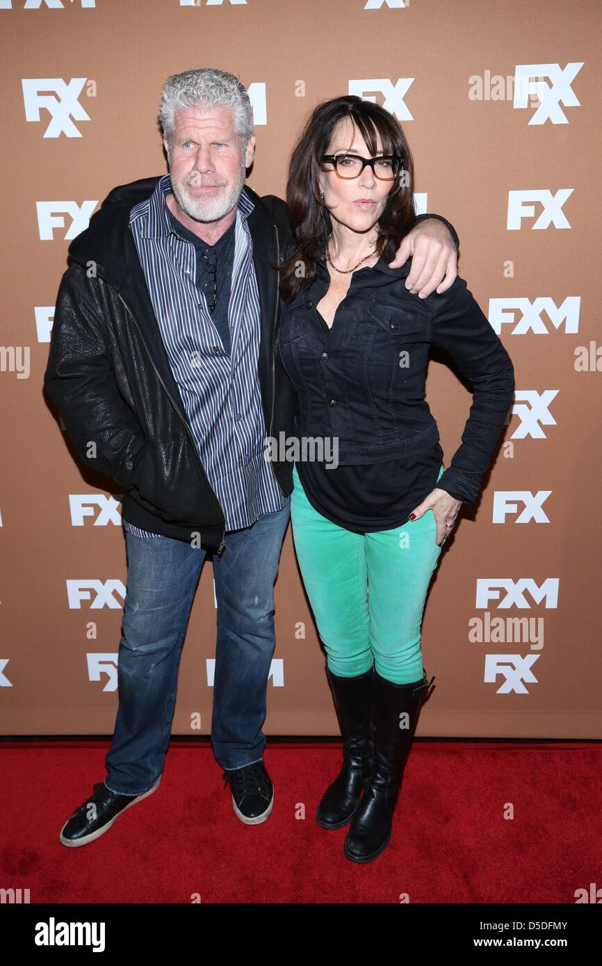 New York, USA. 28th March 2013. Ron Perlman at arrivals for FX Network ...