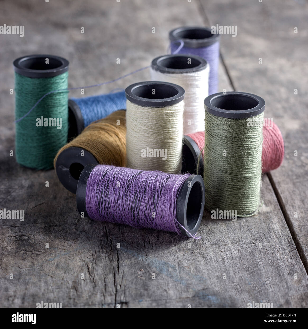 Bobbins, white thread hi-res stock photography and images - Alamy
