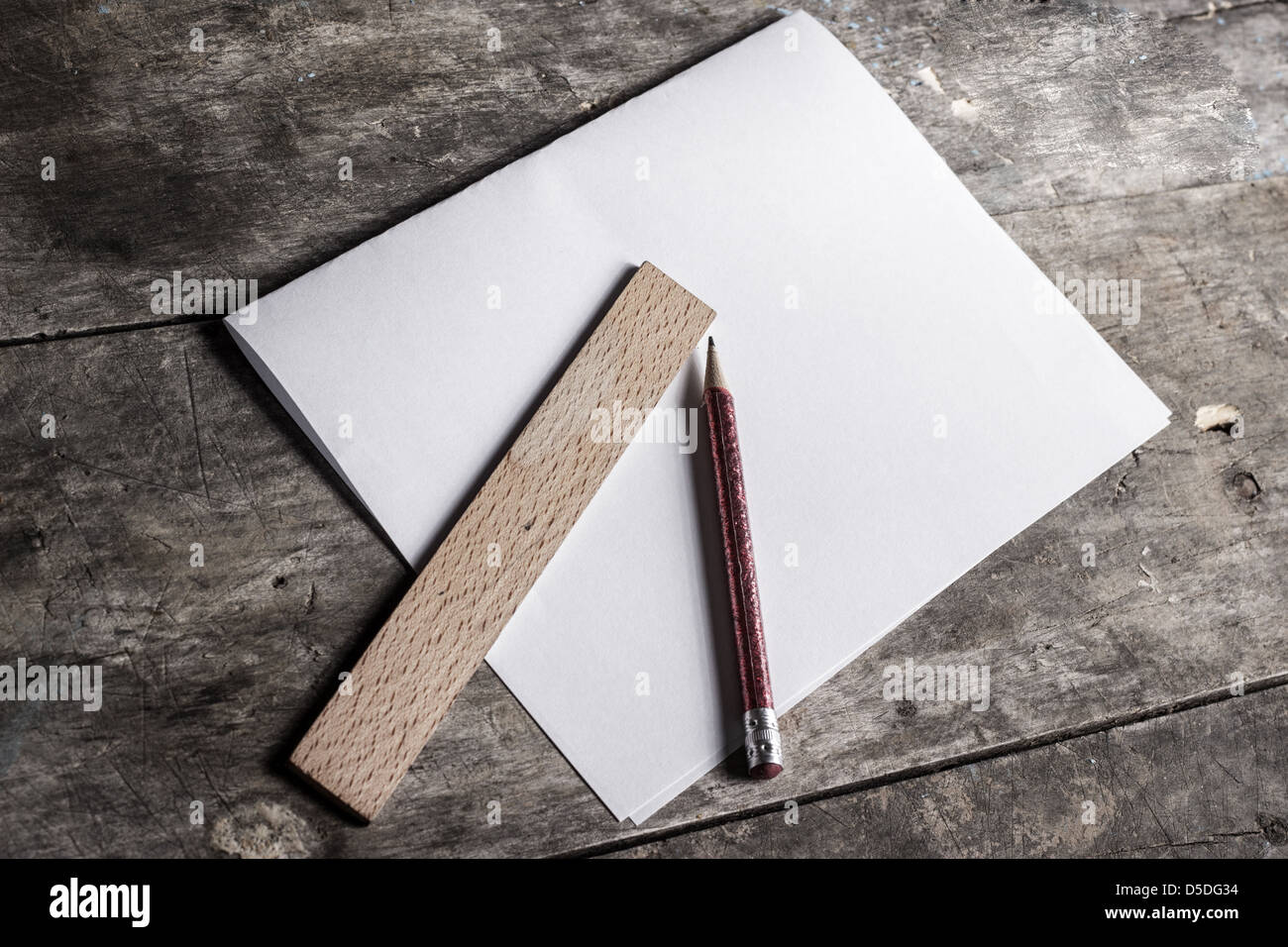 Wooden ruler hi-res stock photography and images - Alamy