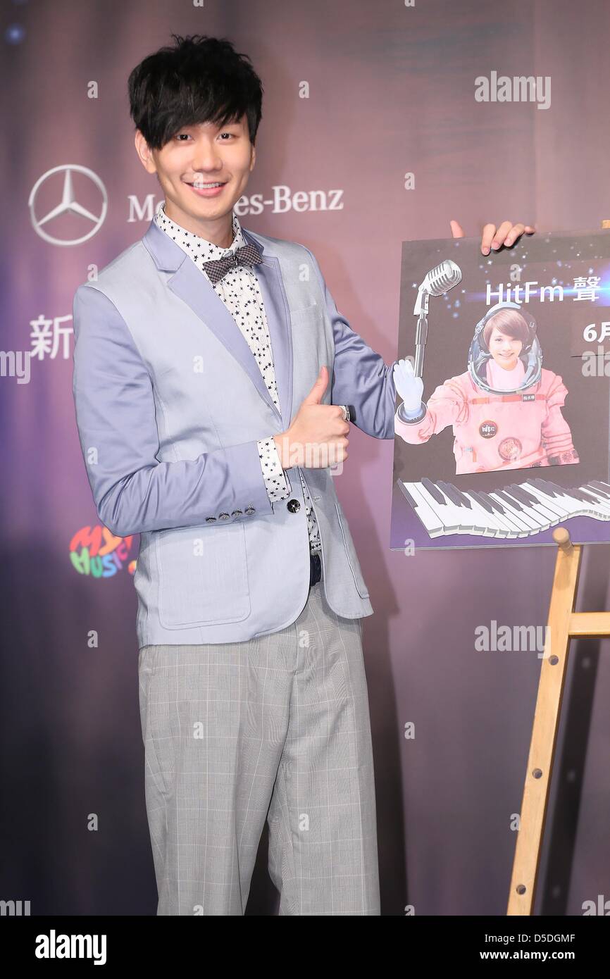 JJ Lam attended press conference of 2013 Hito Pop Music Awards in ...