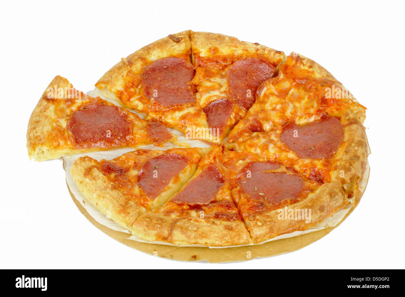 pizza isolated on the white background Stock Photo - Alamy