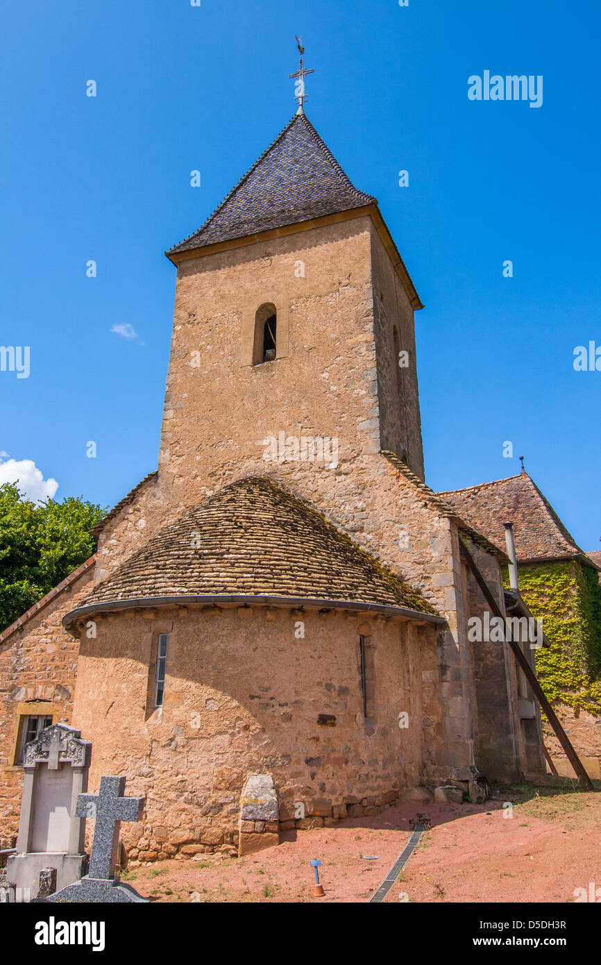 Medieval church in Burgundy, France Stock Photo - Alamy
