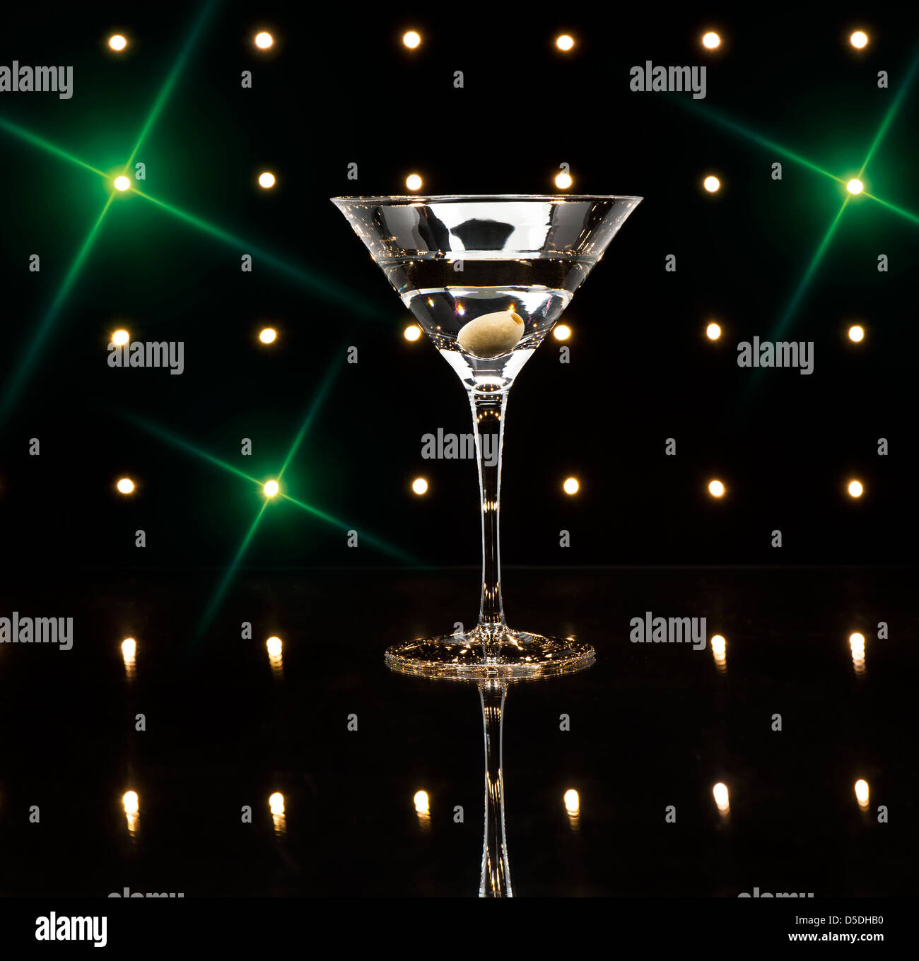 Martinis on the dance floor with nice illumination Stock Photo - Alamy