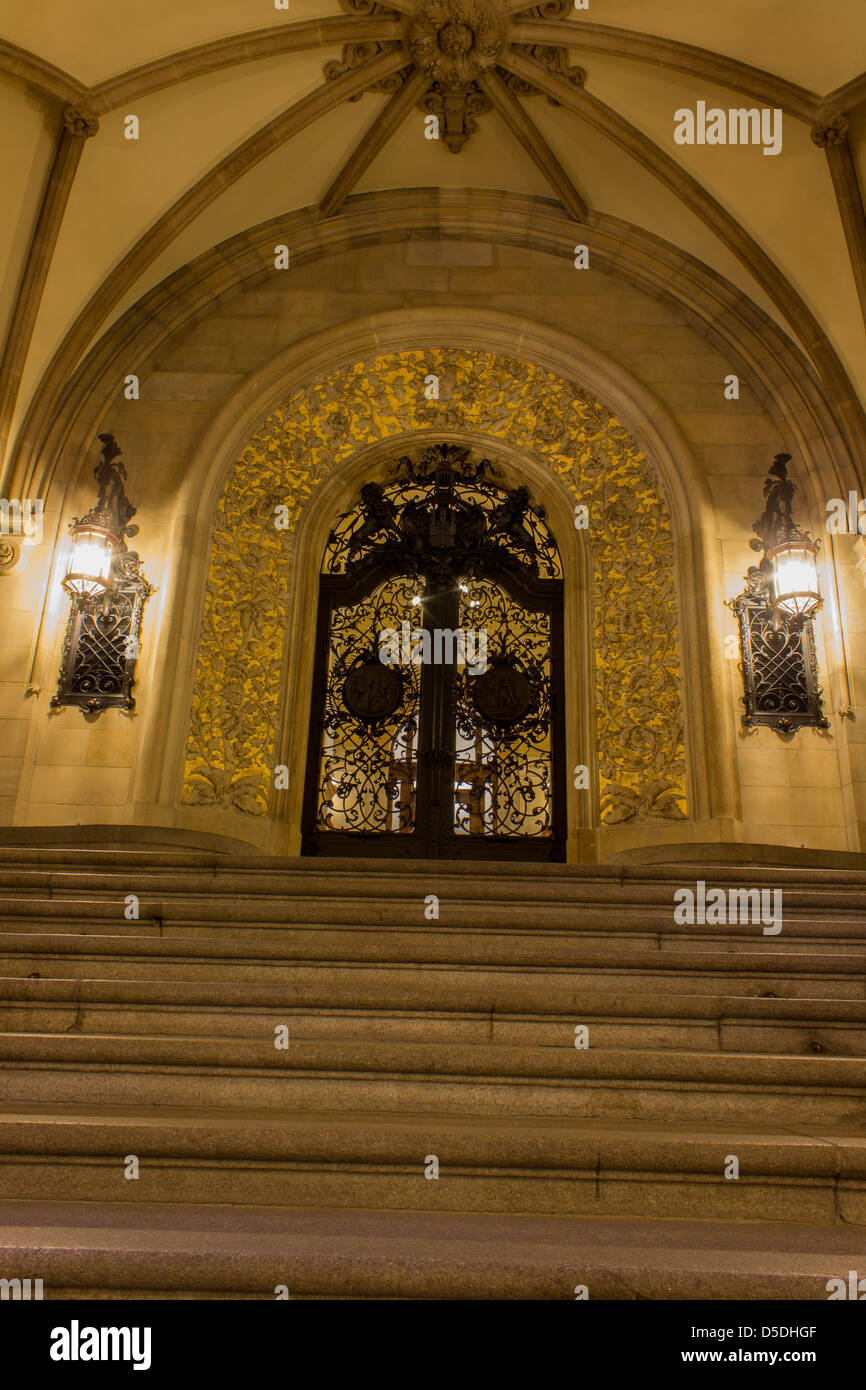 inside the hamburg city government hall Stock Photo - Alamy