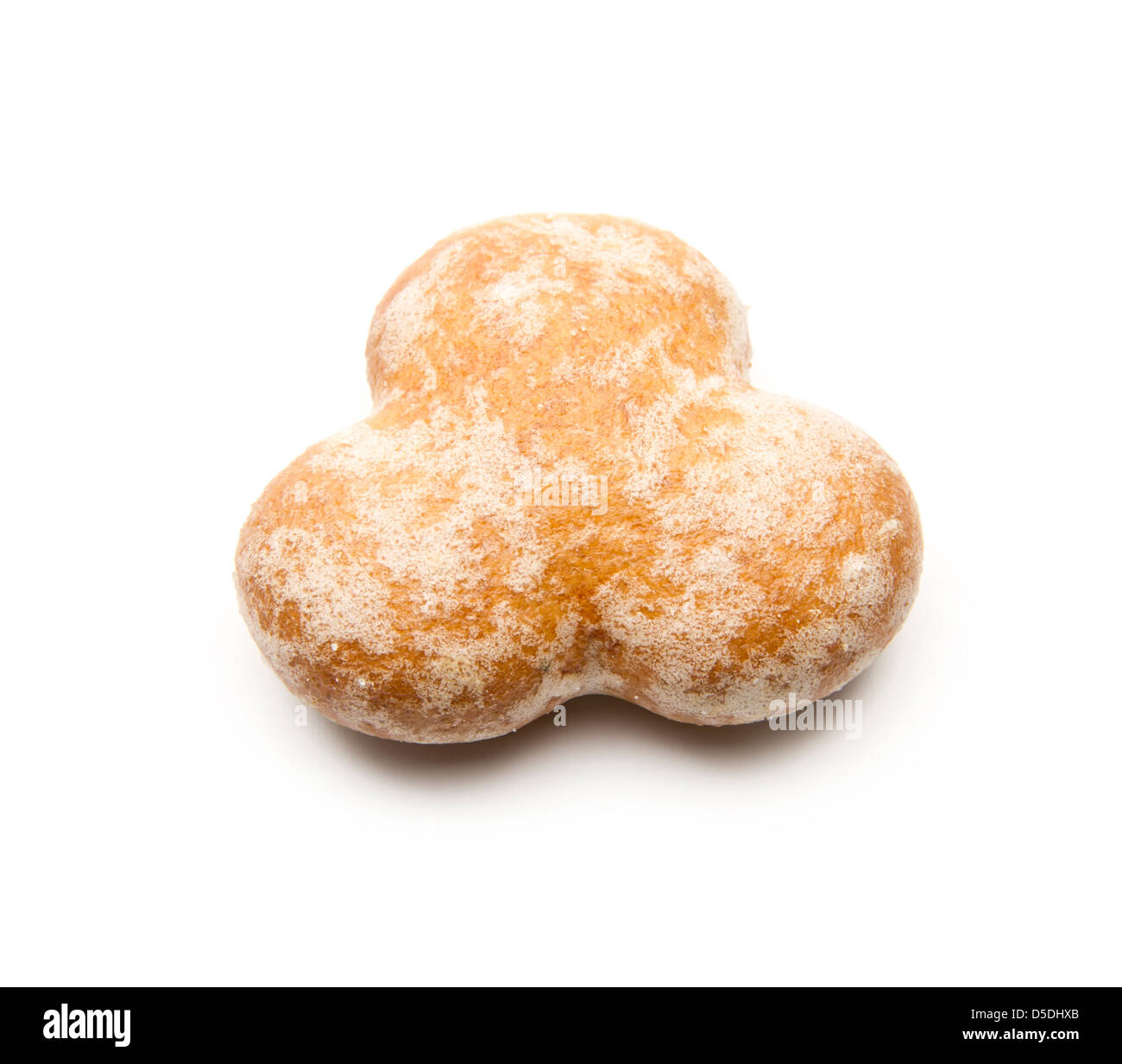 single gingerbread cookie isolated on white background Stock Photo - Alamy