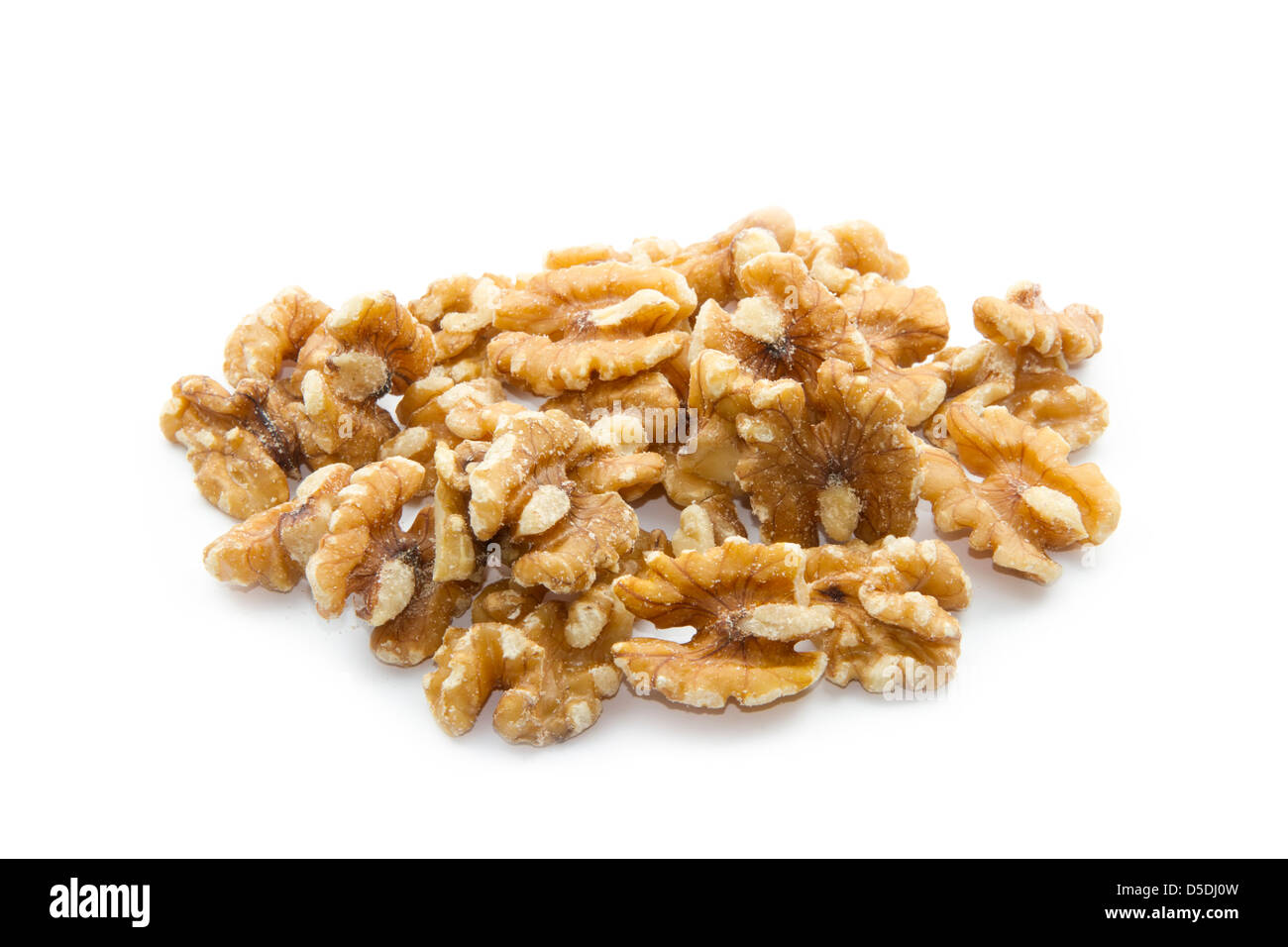 group of walnuts isolated on white background Stock Photo - Alamy