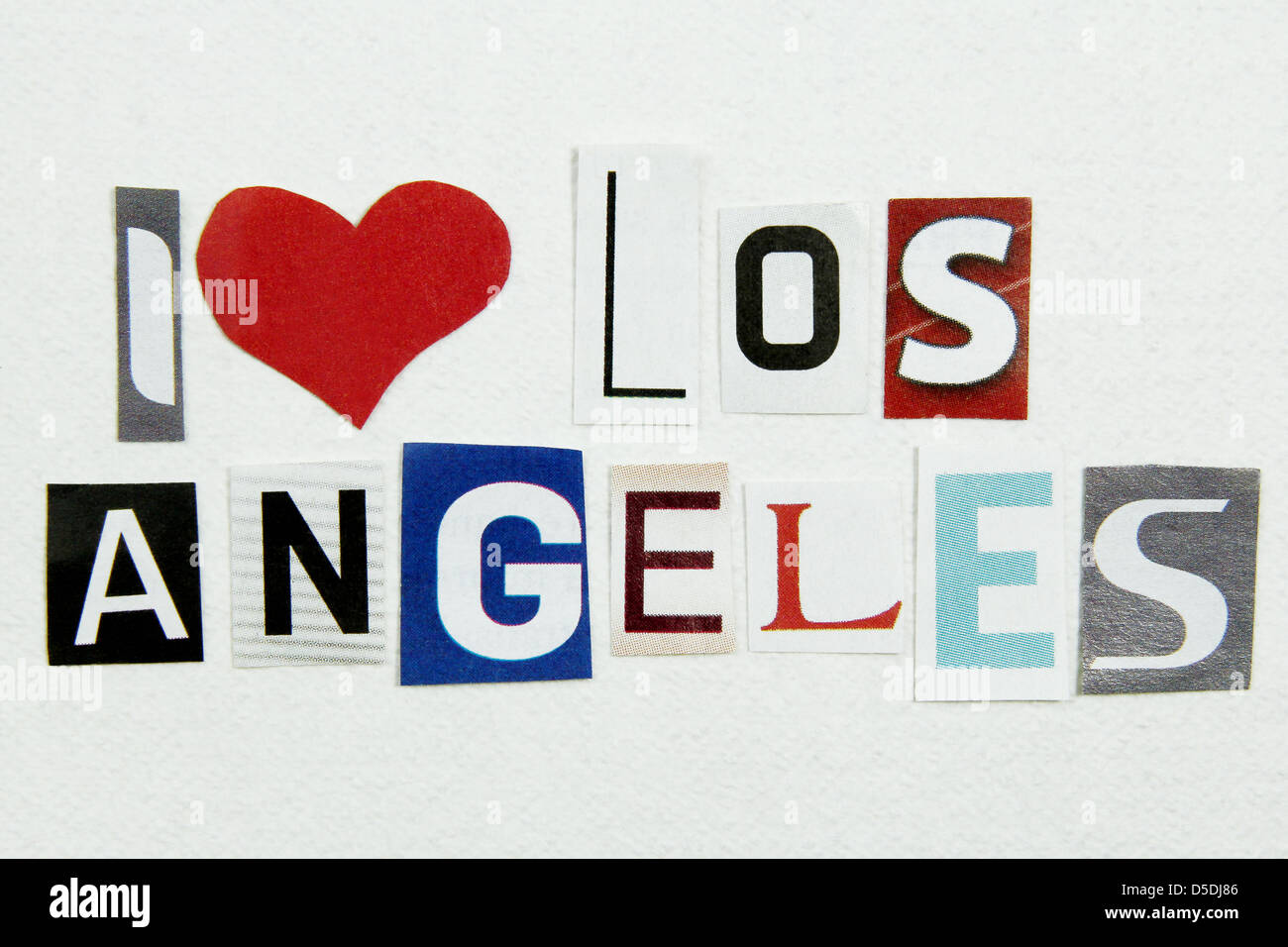 i love los angeles sign Stock Photo - Alamy